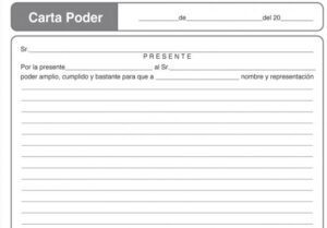 ¿Cómo llenar una Carta Poder? - Tramites online 🥇