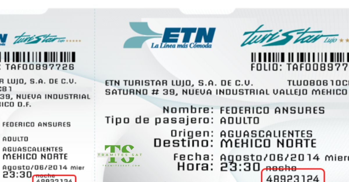 ETN Facturación en línea: Pasos y requisitos para facturar tus tickets ...